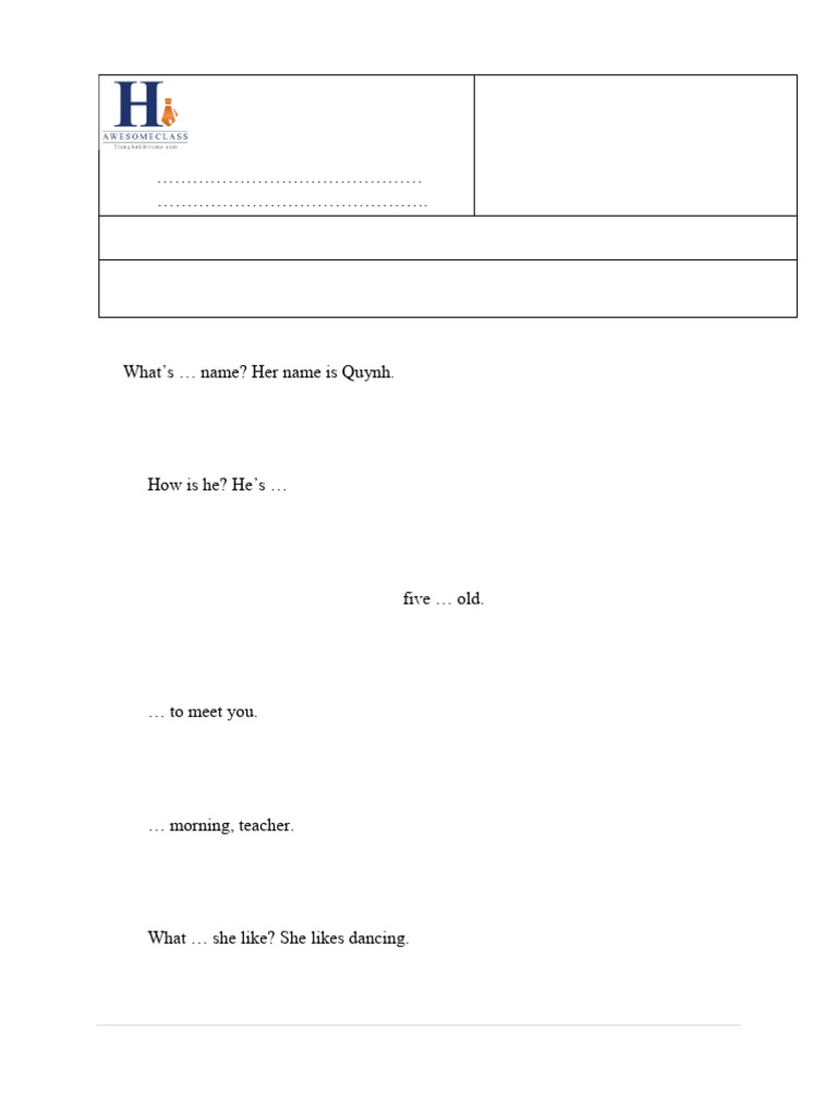 Grade 3 English Grammar Test | PDF