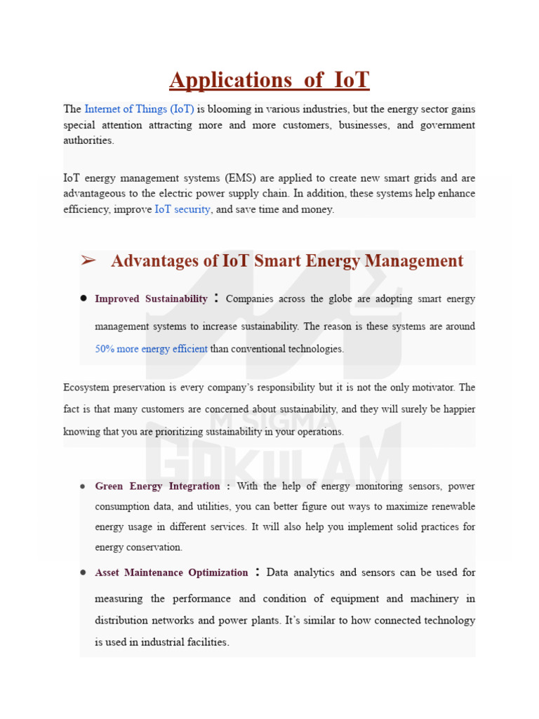 ZTniNb_15. Applications of IoT_NASSCOM Skill Enhancement Course_class Note PDF | PDF | Internet ...