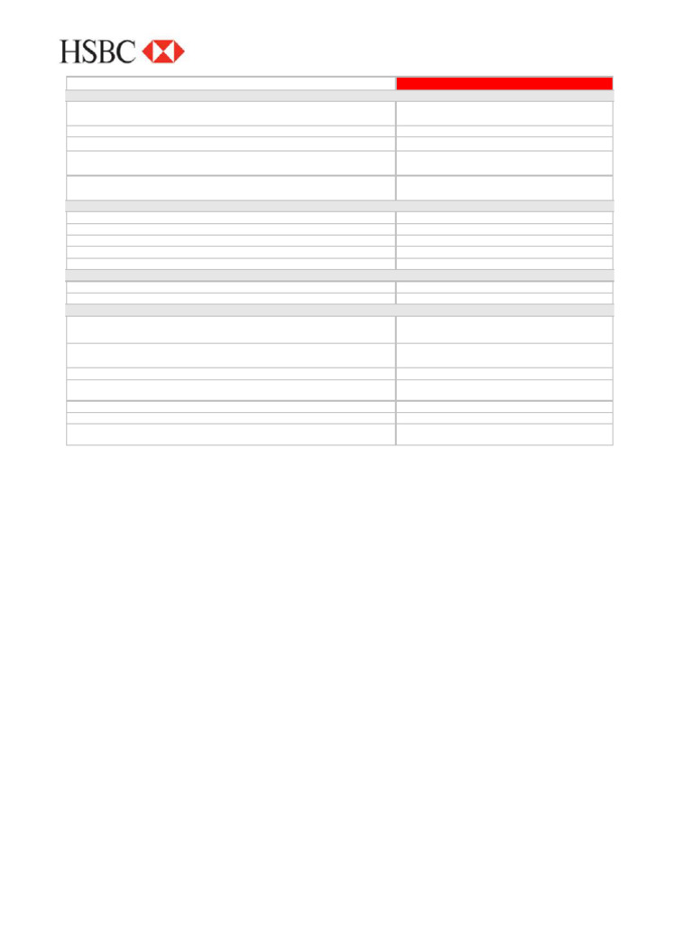 Comisiones de Nómina Flexible HSBC | PDF | Bancos | Dinero