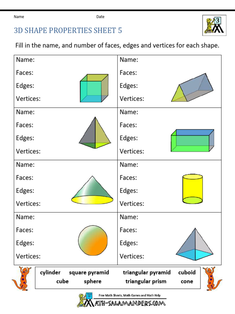 3d Shape Properties 5 1 | PDF