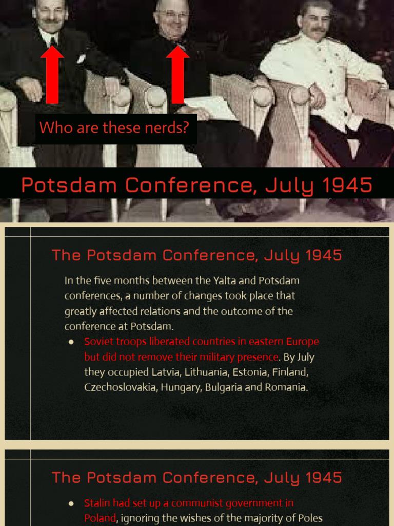 Potsdam Conference, July 1945 | PDF | Aftermath Of World War II | Diplomacy