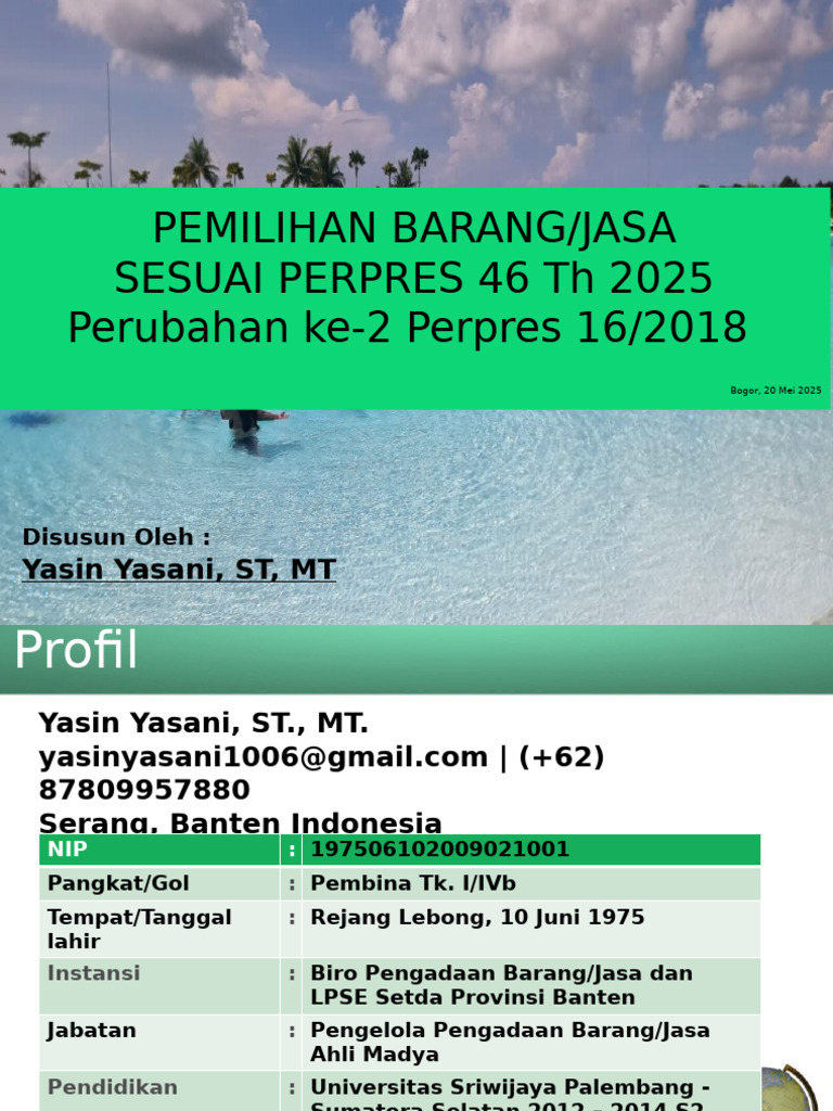 Rev 2 PEMILIHAN PBJ 2025 - YASIN YASANI DPW IFPI BANTEN Edit | PDF