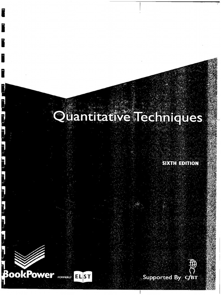 Quantitative Techniques 6th Ed by T Lucey Compress | PDF | Accountant | Mathematical Optimization