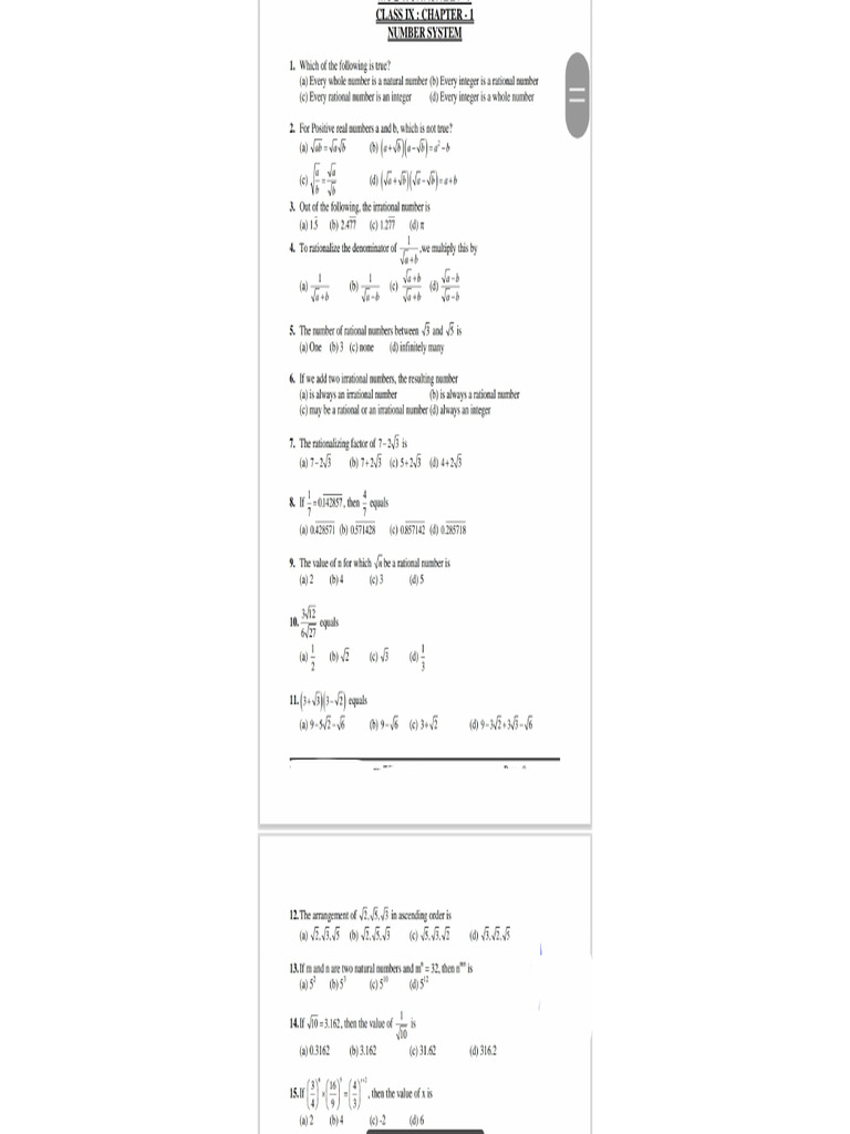 Ch1 Assignment Mathematics | PDF