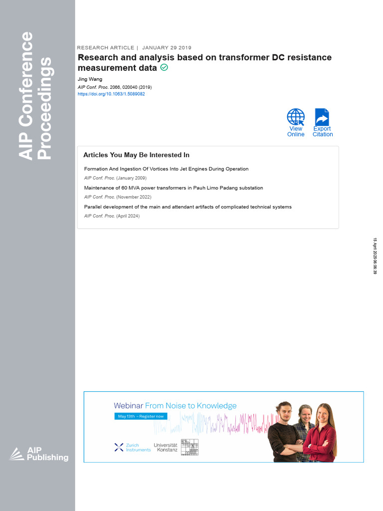 DC Resistance Analysis | PDF | Transformer | Direct Current