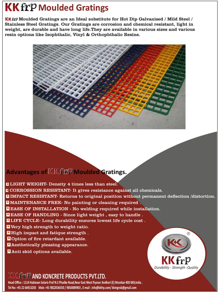 FRP Moulded Gratings Min | PDF