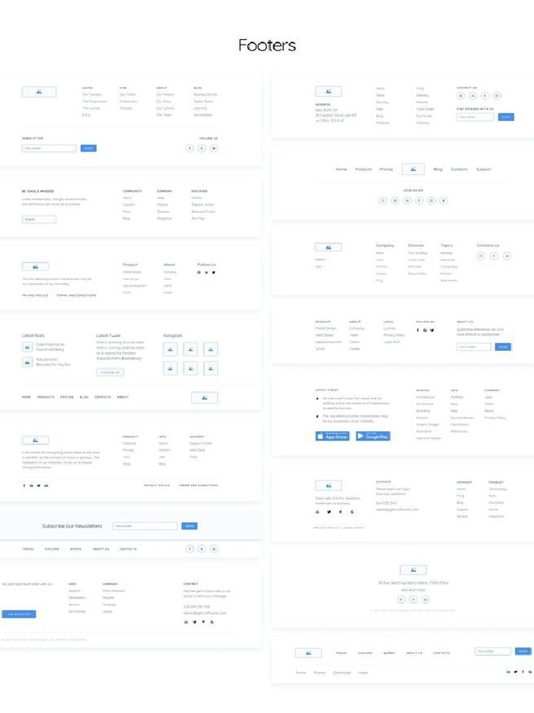 Footers App | PDF