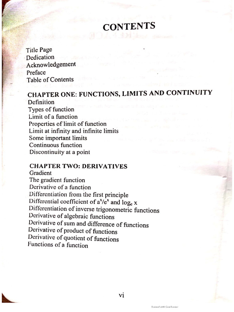 Calculus For Science Maths 121 | PDF