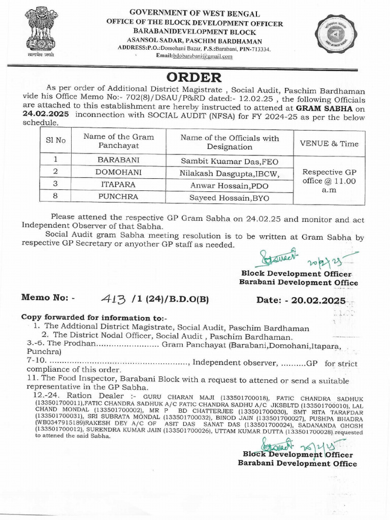 Gram Sabha NFSA | PDF