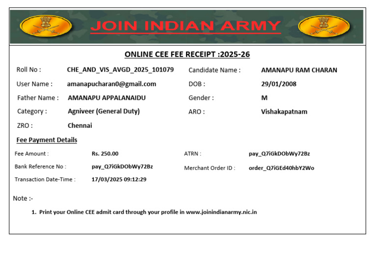 Payment Receipt | PDF
