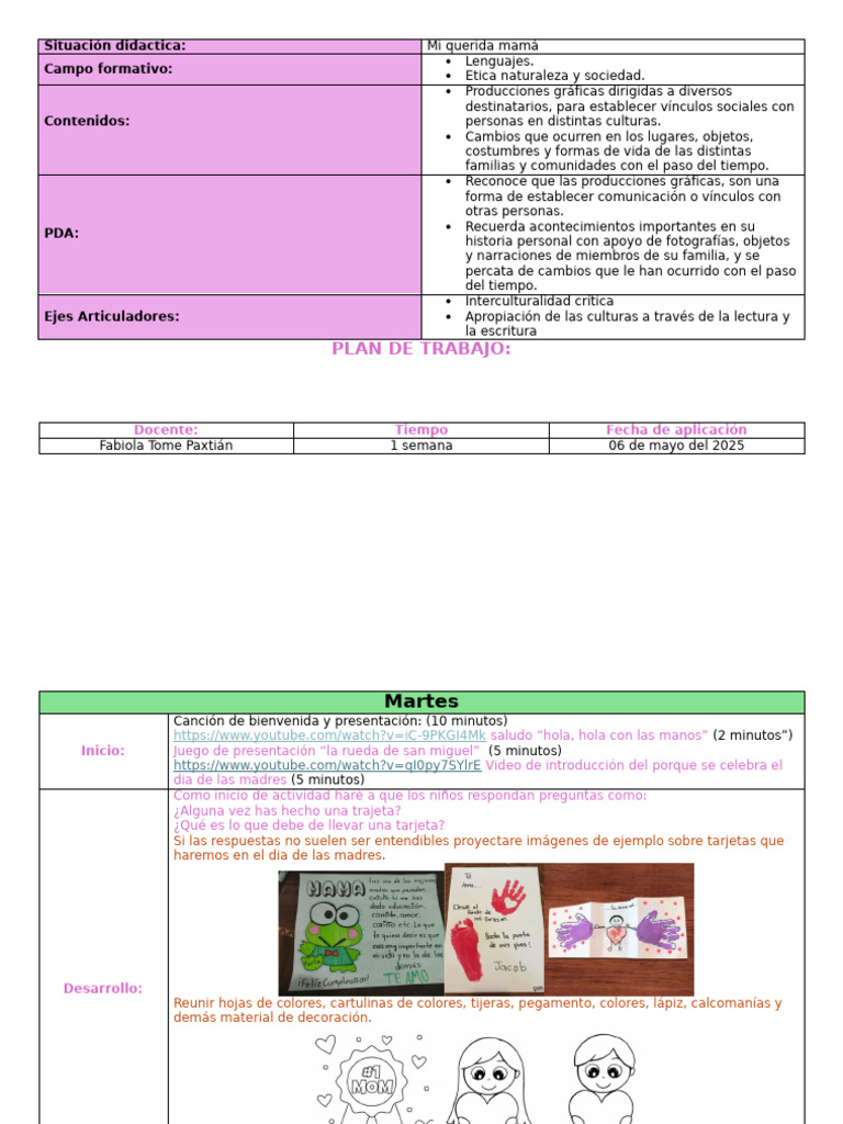 Dia de Las Madres | PDF