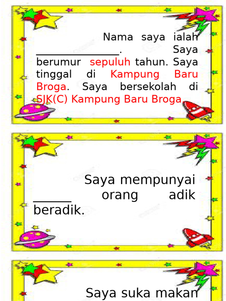 Karangan Diri Saya Pdf