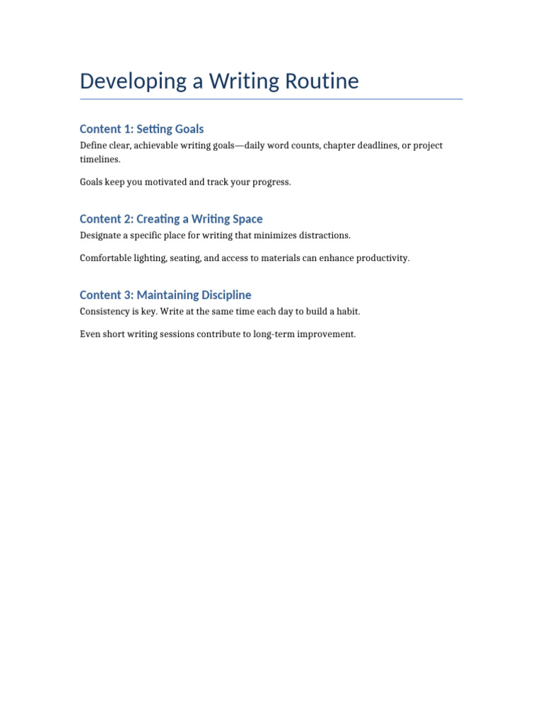 Writing Habits for Success | PDF