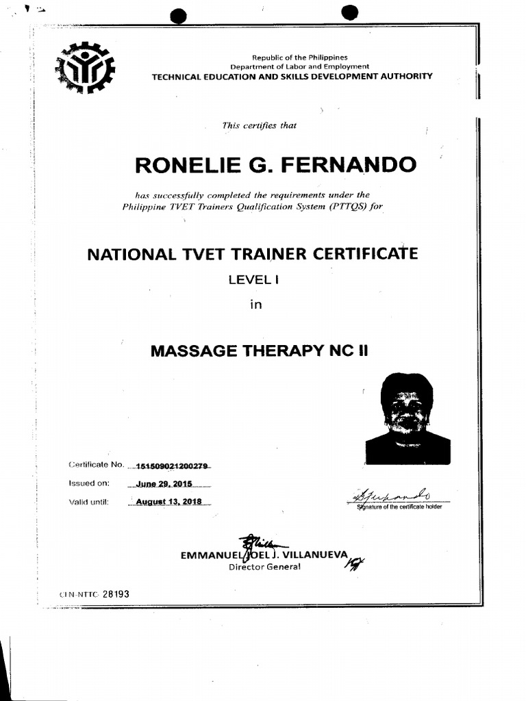 National Tvet Trainer Certificate | PDF