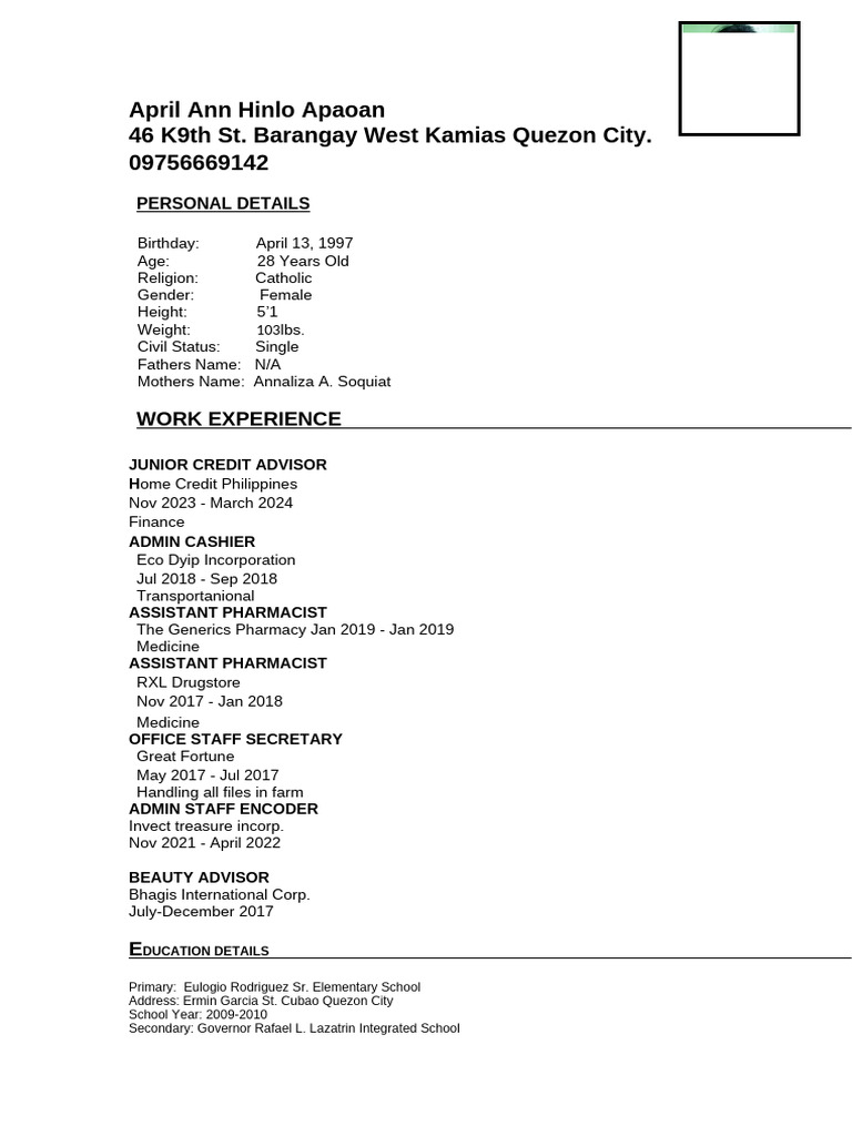 Share Ey Resume | PDF
