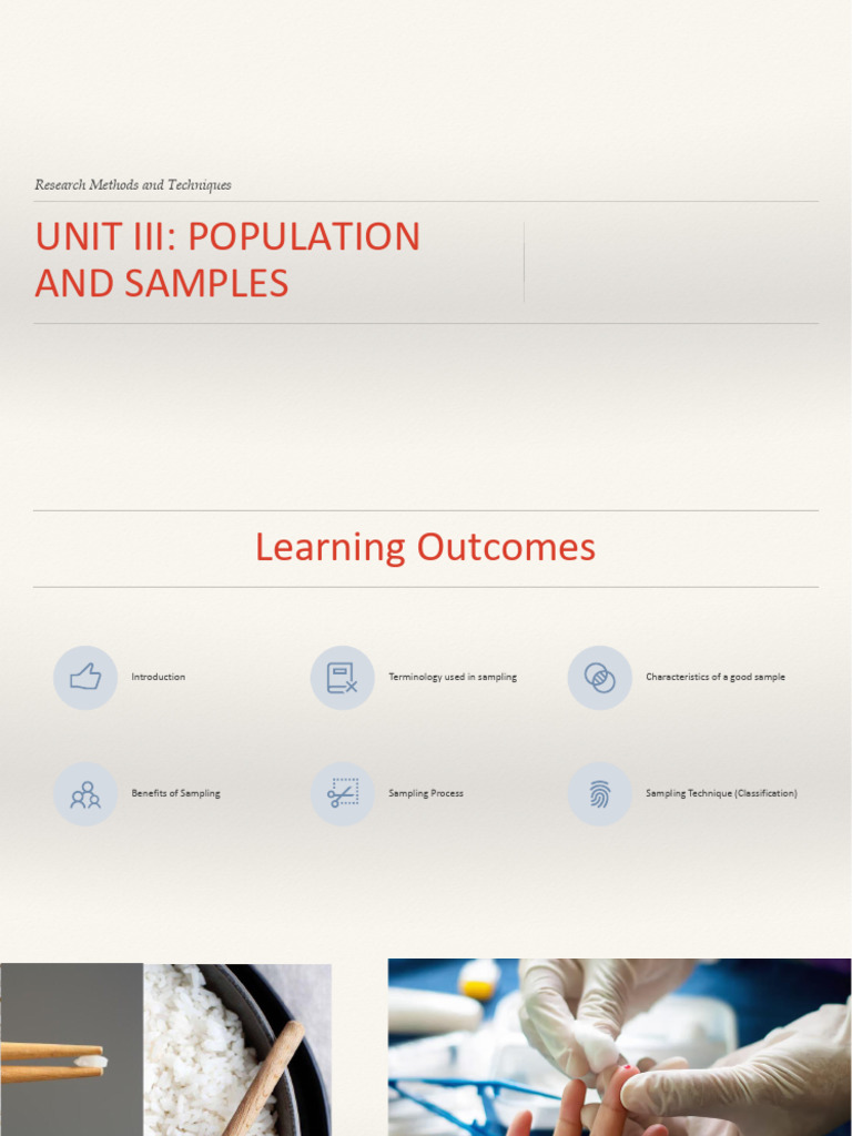 Open UNIT III - Population and Samples PDF | PDF | Sampling (Statistics ...