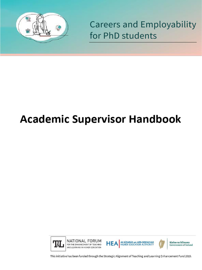 PHD Careers Module Academic Supervisor Handbook | PDF | Learning | Doctor Of Philosophy