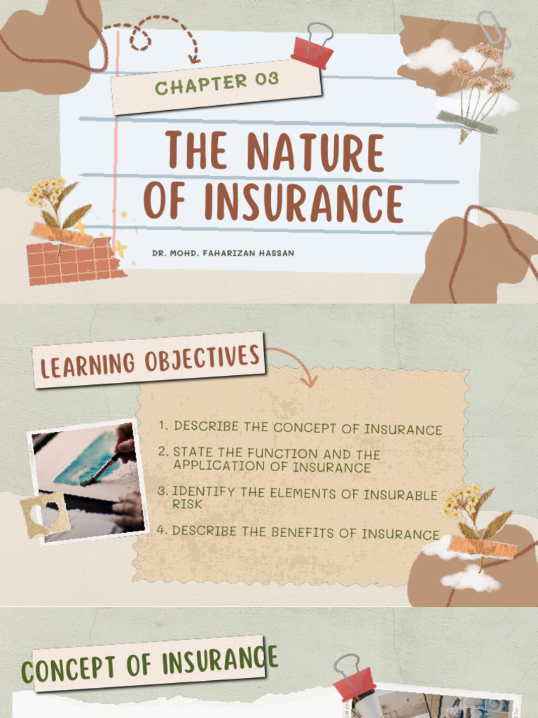 (Ins200) Topic 03 Nature of Insurance (Dr. Ej) | PDF | Insurance ...
