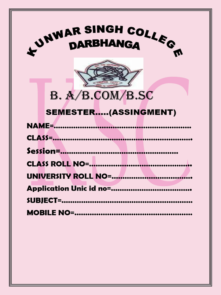 Session : Semester .. (Assingment) | PDF