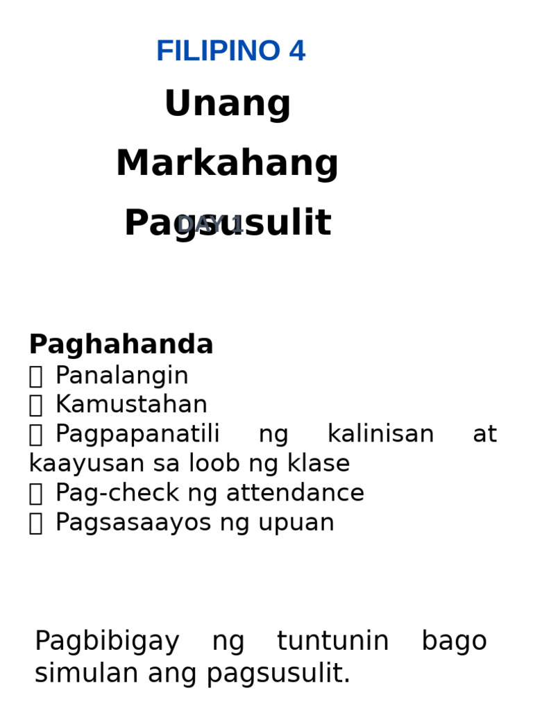 Filipino 4 q2 w1 | PDF