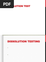 Tablet Dissolution Test Procedure | PDF