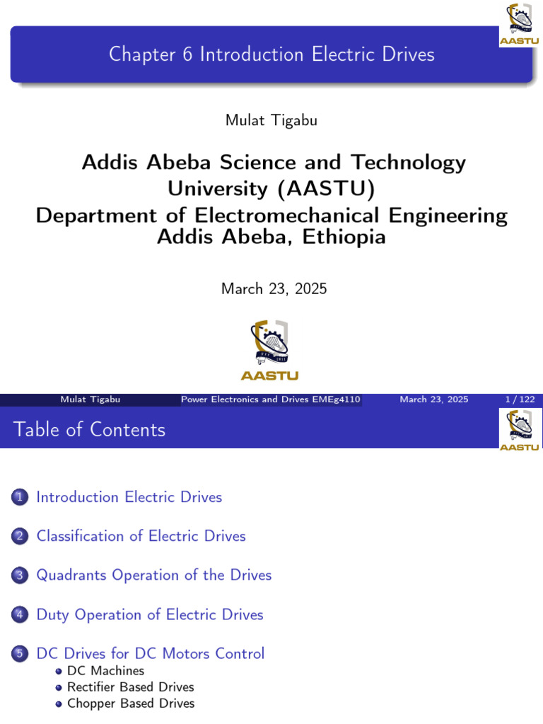 Chapter 6 Introduction Electric Drives | PDF | Electric Motor | Power Inverter