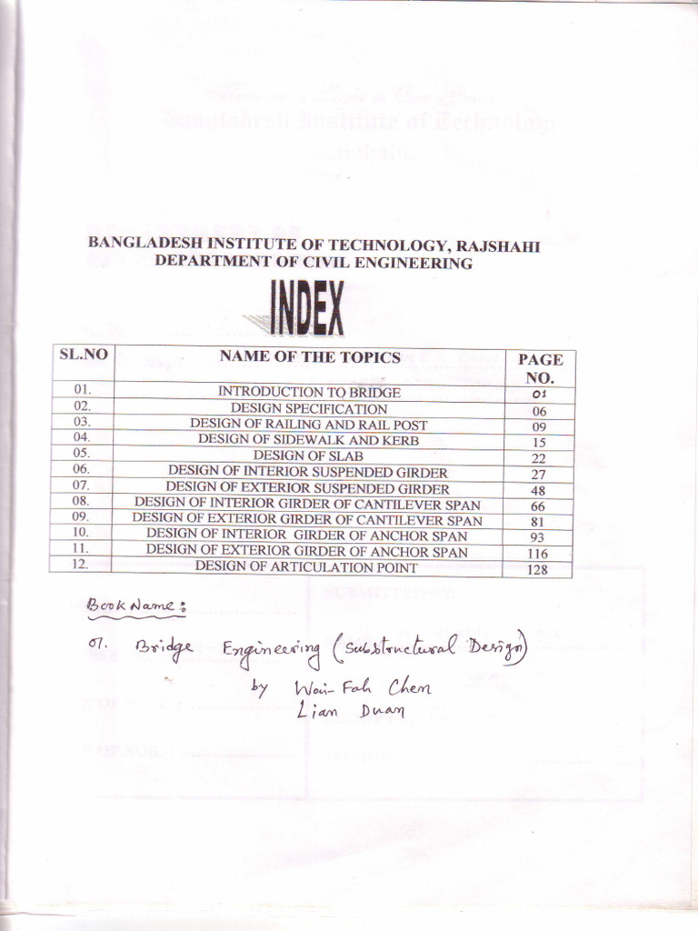 Balance Cantilever Bridge Design | PDF