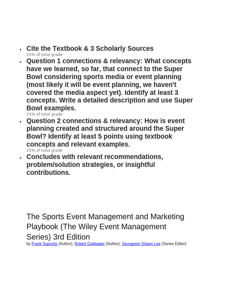 Super Bowl Event Planning Insights | PDF