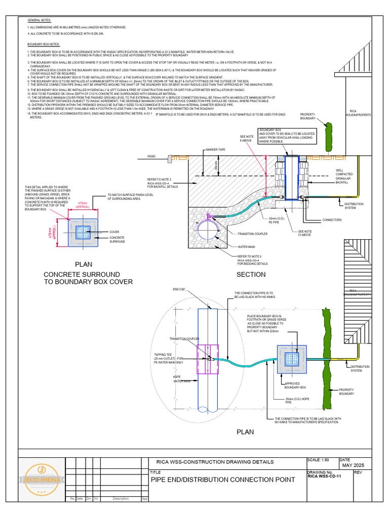 Rica All Drawings-Pipe End | PDF | Pipe (Fluid Conveyance) | Civil Engineering