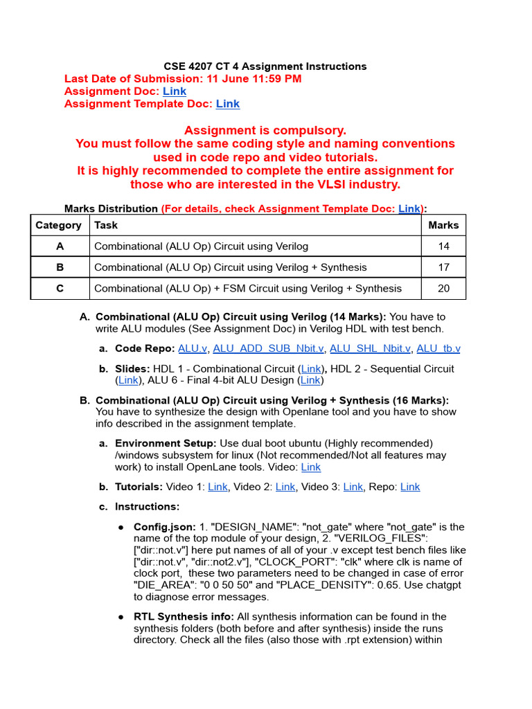 -19 Series- CSE 4207 CT4 Assignment Instructions | PDF | Zip (File Format) | Hardware ...