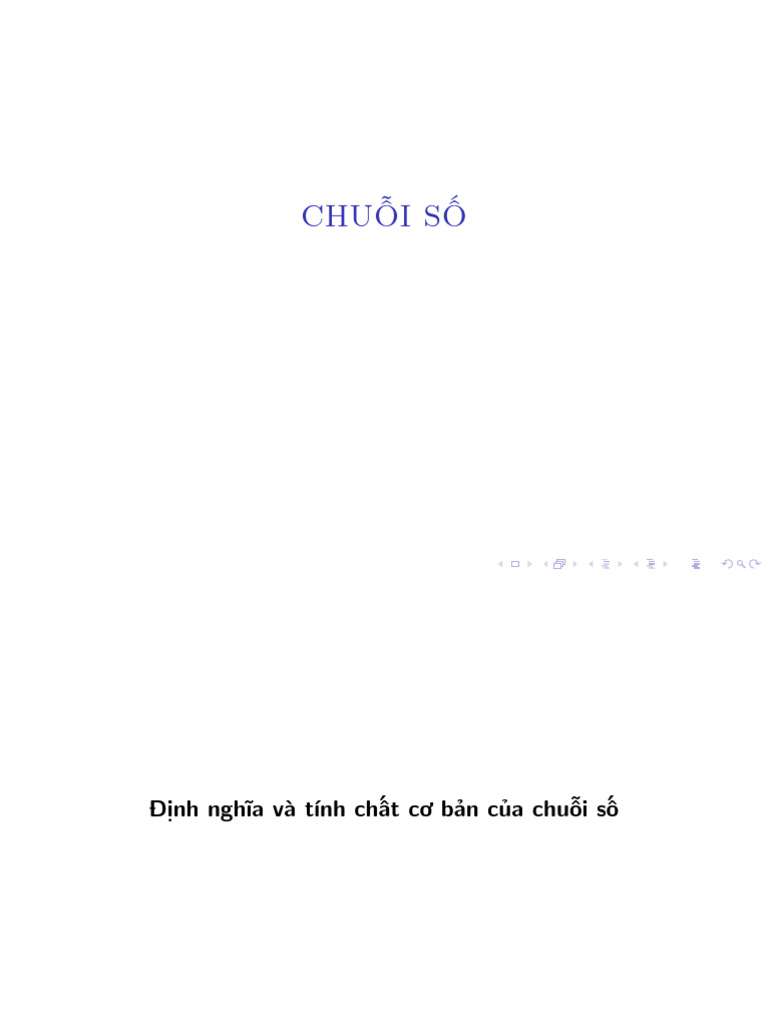 Chuong 5-Chuoi So | PDF