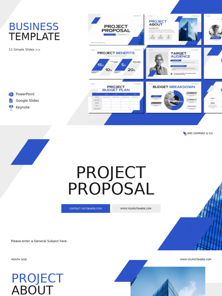 Strategic Project Proposal Template | PDF | Microsoft Power Point ...