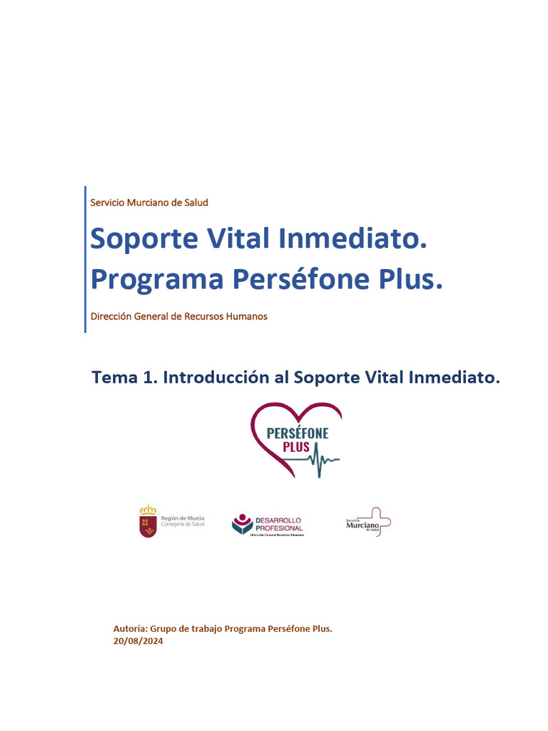 Tema 1. SVI. Introducción SVI - PP | PDF | Paro cardíaco | Reanimación ...