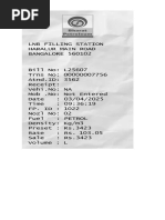 Petrol Bill Receipt Sample with ATOT/VTOT | PDF | Finance & Money ...