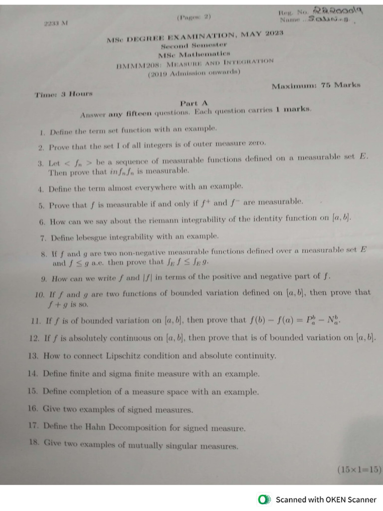 Measure and Integration-3 | PDF