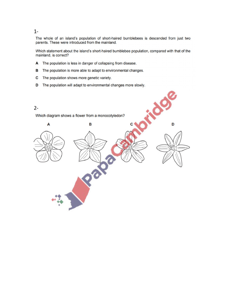 Difficult Biology Questions-Solved | PDF