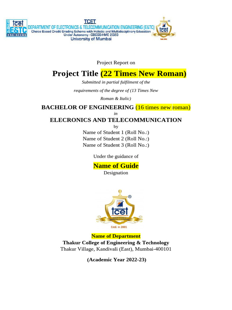Engineering Project Report Overview | PDF | Verification And Validation ...