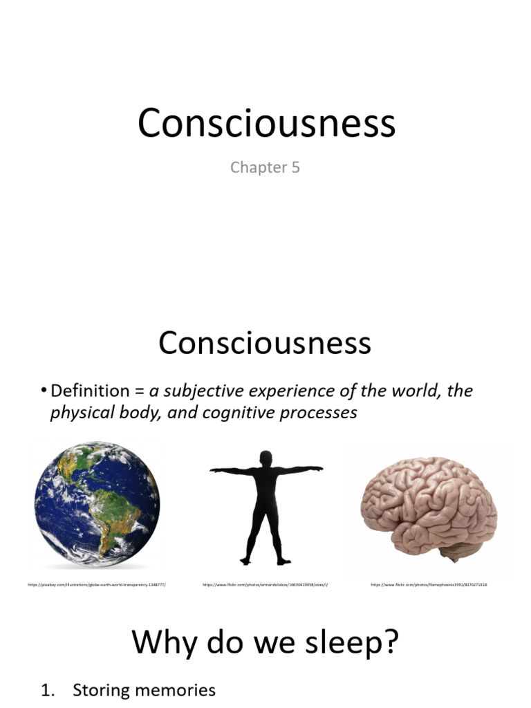 Chapter 5 (Consciousness) | PDF | Sleep | Substance Dependence