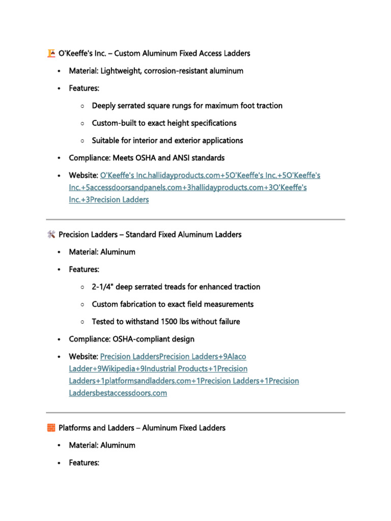 Sample Ladders | PDF