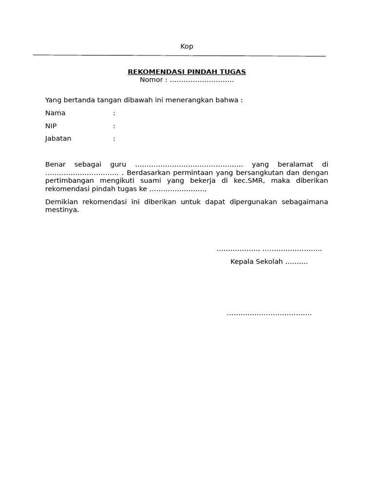 contoh rekom | PDF