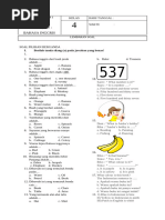 Soal Sts Bahasa Inggris Kelas 5 Kurikulum Merdeka Semester 1 PDF | PDF