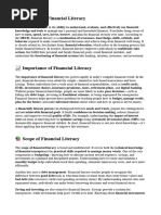 Financial Literacy Paper - Sem 3 - 16 Jan 2024 | PDF