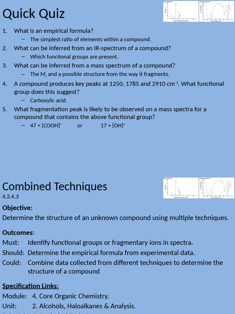 Combined-Techniques For Mas Spec and Inf | PDF | Mass Spectrometry ...