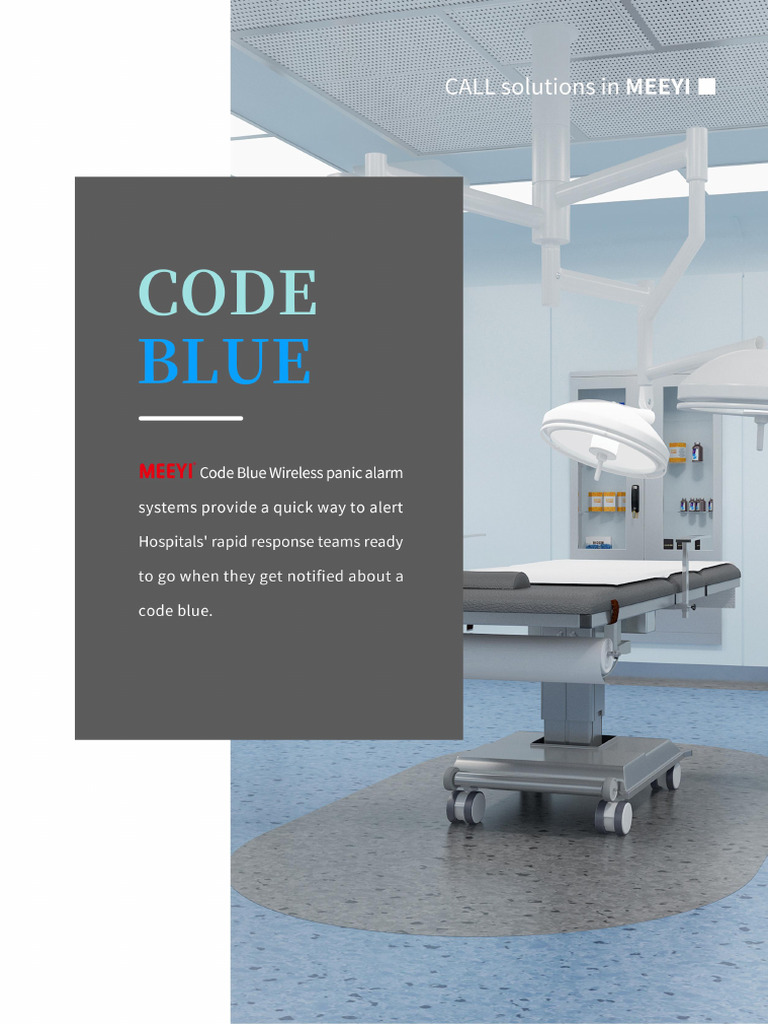 Blue Code MEEYI Wireless Nurse Call System | PDF
