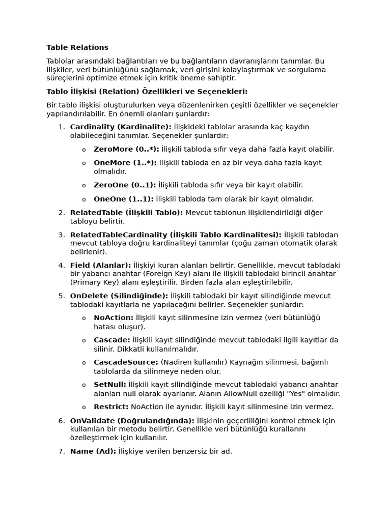 D365 Table Relations | PDF