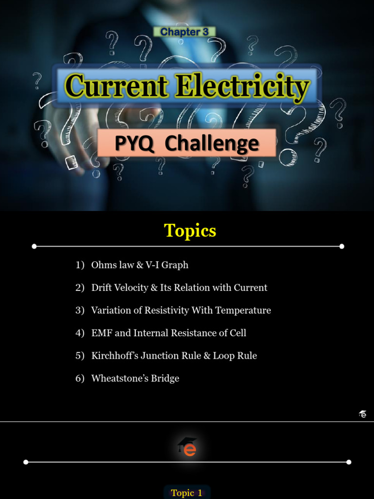 +2 Physics Chapter 3 PYQ Challenge | PDF | Electrical Resistivity And Conductivity | Electric ...