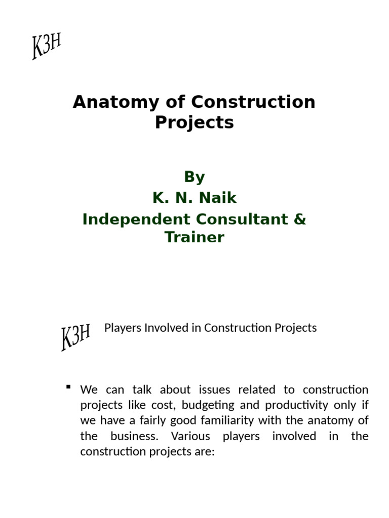 Anatomy of Construction Projects | PDF | Prices