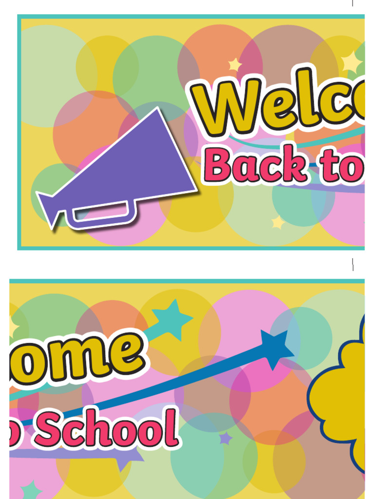 Welcome Back To School Grade 6 | PDF