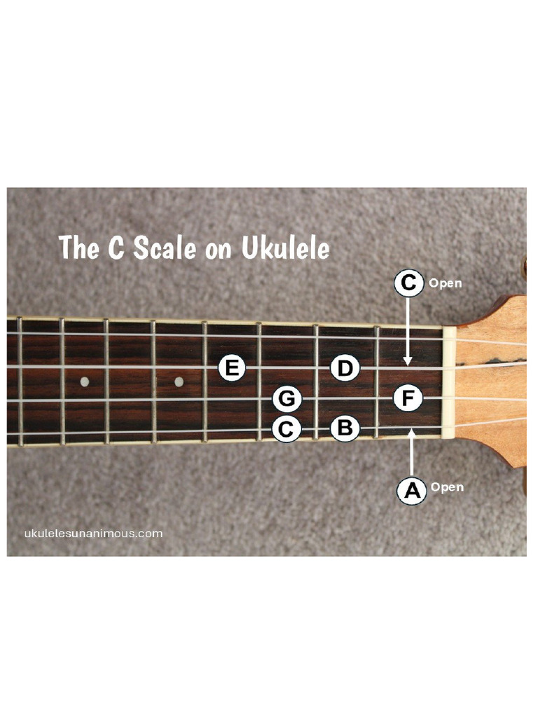 C Major Chords Family in Ukelele 1 | PDF