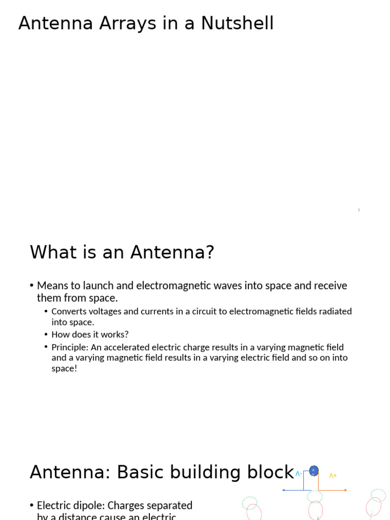 Antenna Arrays and Patch Antenna in a Nutshell | PDF | Antenna (Radio) | Electronic Engineering
